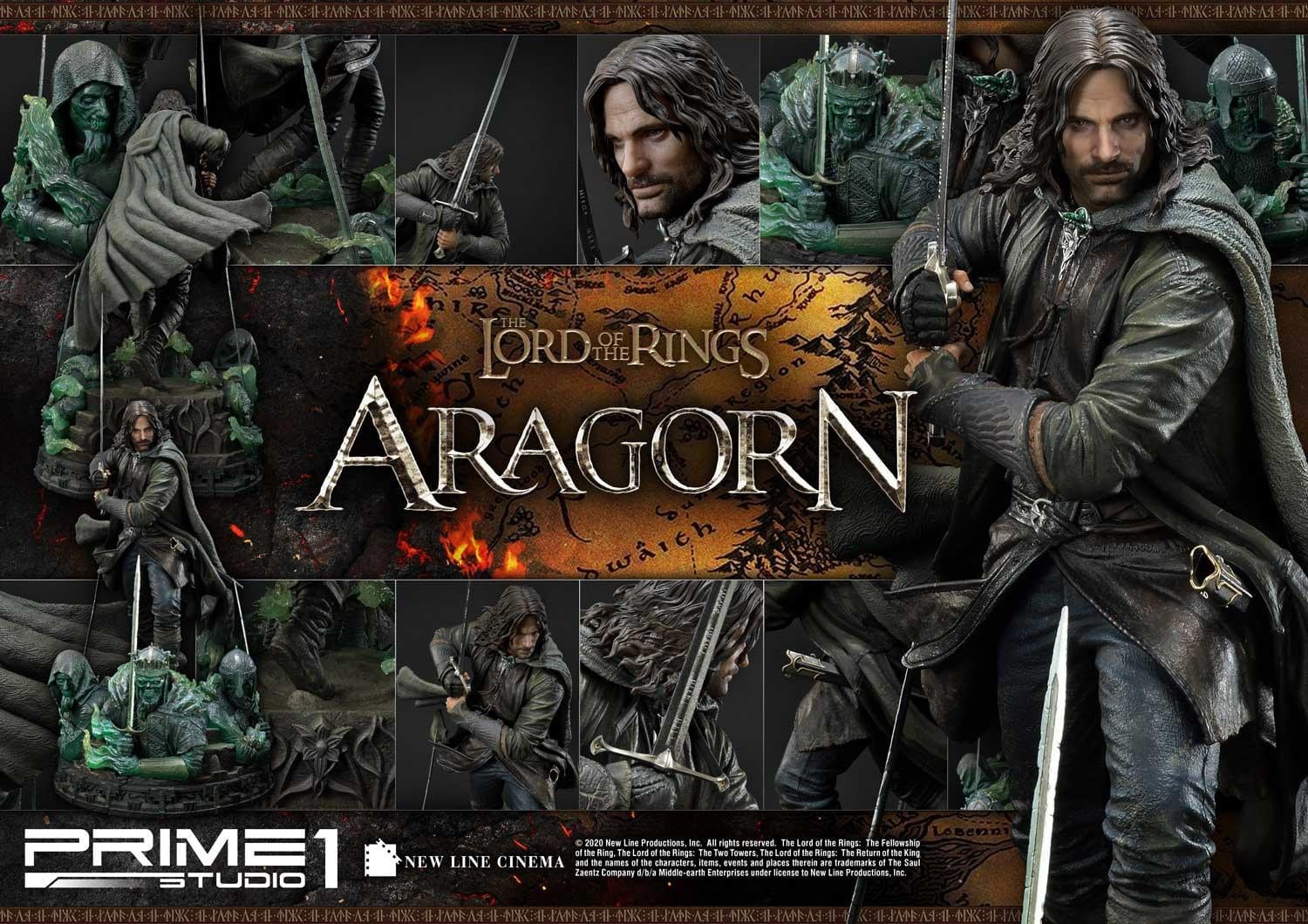Prime 1 Studio Aragorn Statue 1/4 Scale Limited Lord Of The Rings ...