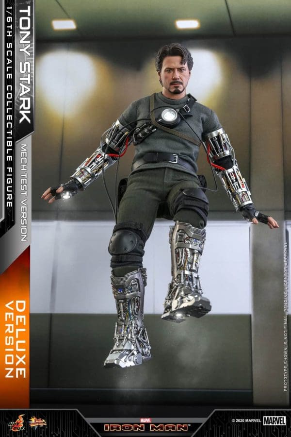 Iron Man Tony Stark Mech Test Version Sixth Scale Figure - Comic Concepts