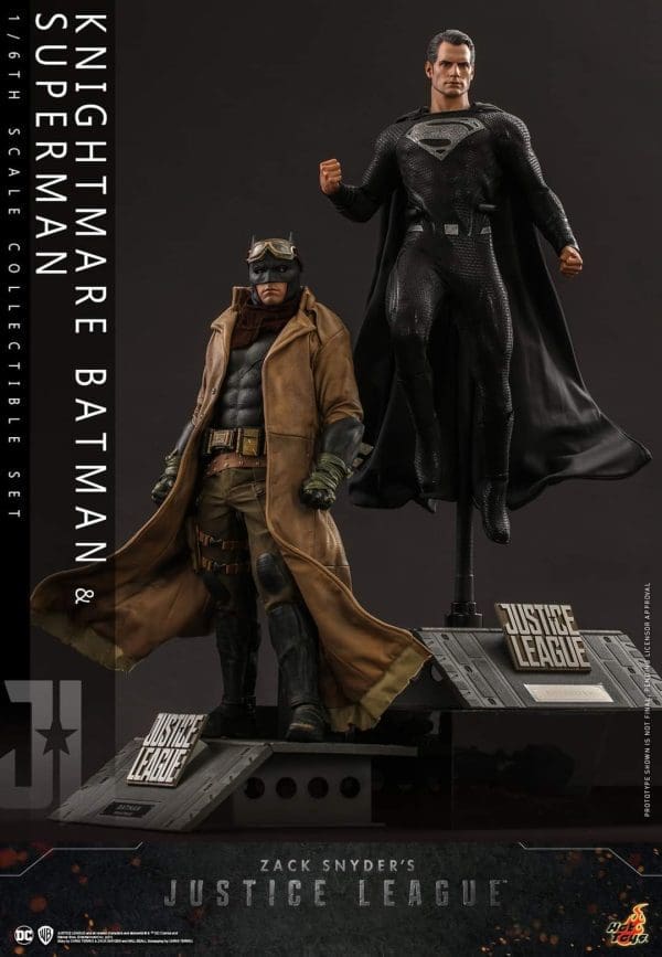 Snyder Cut Justice League Knightmare Batman and Superman Sixth Scale ...
