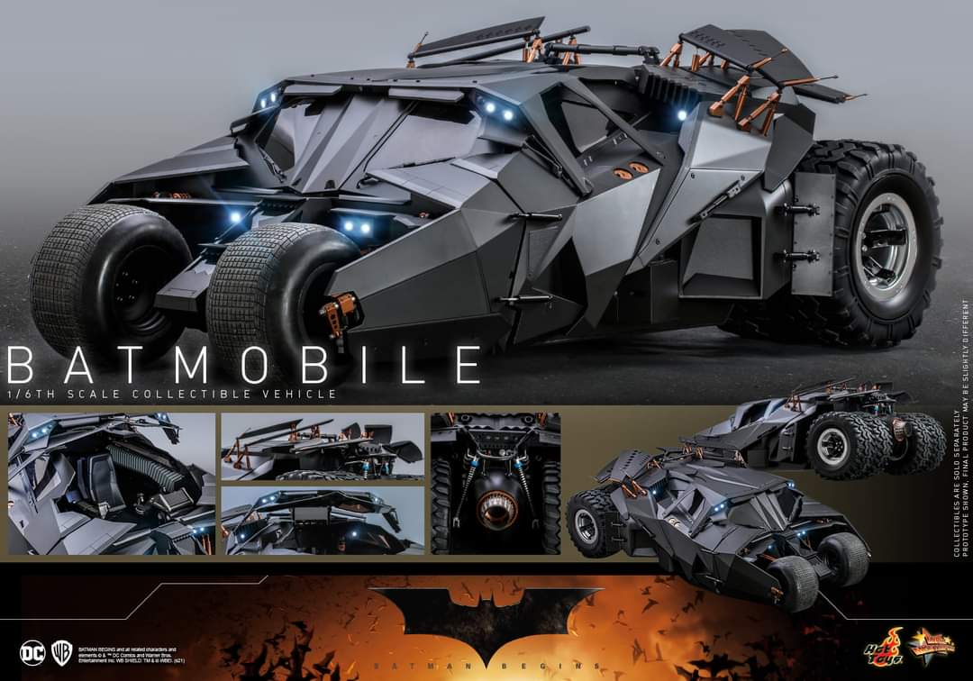 Batman Begins Batmobile Sixth Scale Vehicle - Comic Concepts