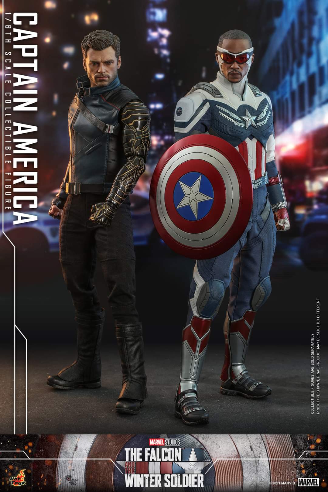 Hot Toys Captain America Figure The Falcon and The Winter Soldier Sixth ...