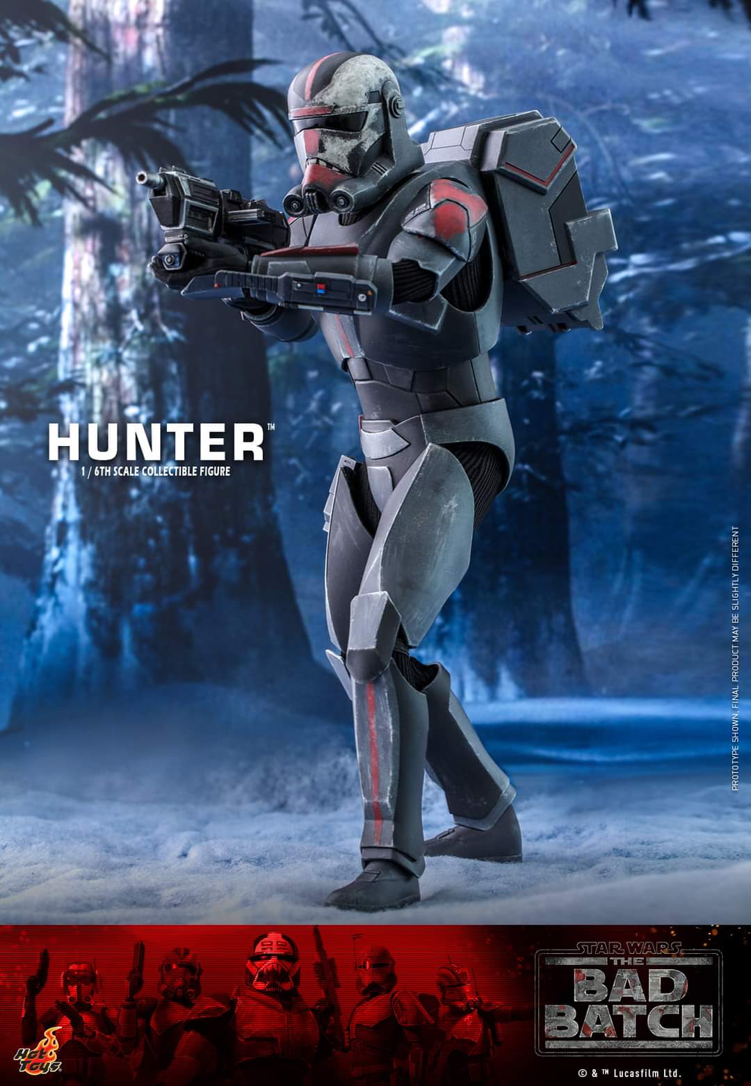The Bad Batch Hunter Sixth Scale Figure - Comic Concepts