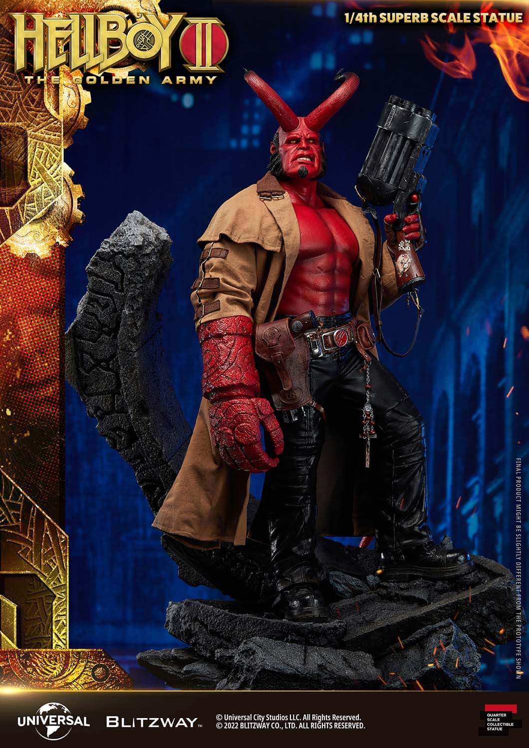 Hellboy Statue The Golden Army 1/4 Superb Scale - Comic Concepts
