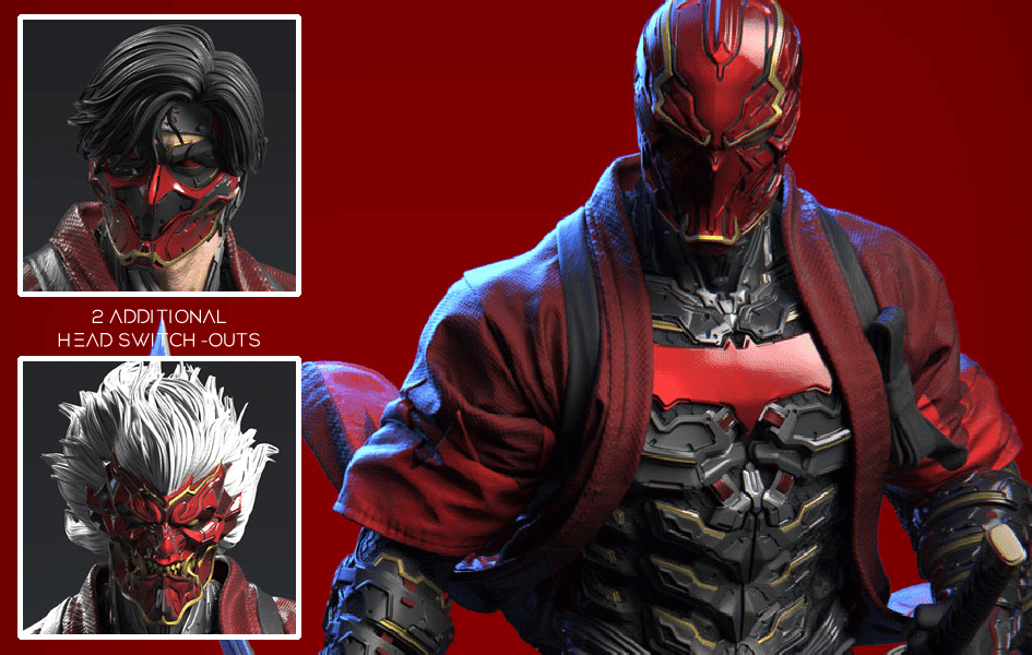 Samurai Series: Red Hood 1/4 Scale Statue - Comic Concepts