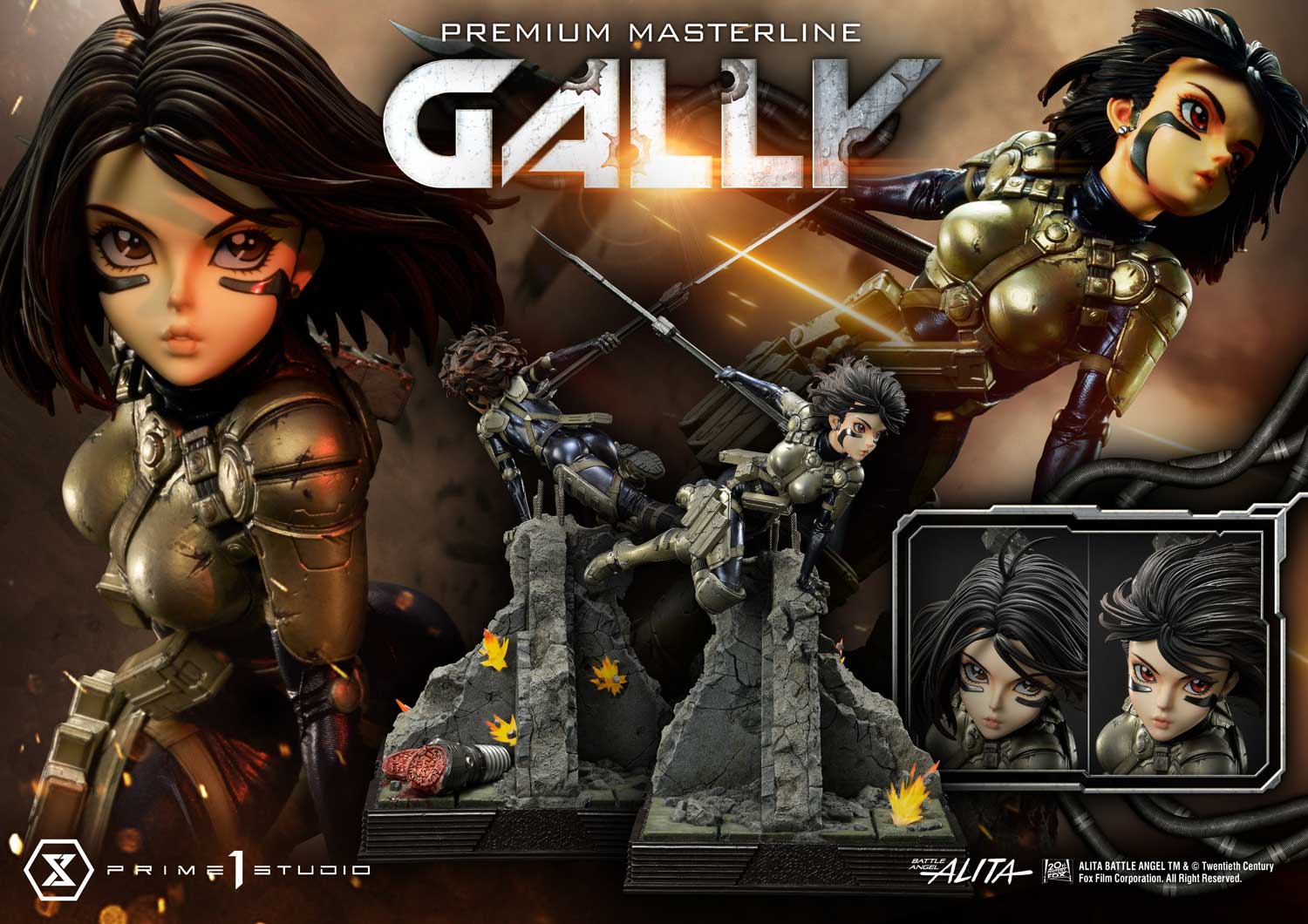 Prime 1 Studio Alita Gally Statue Premium Masterline - Comic Concepts
