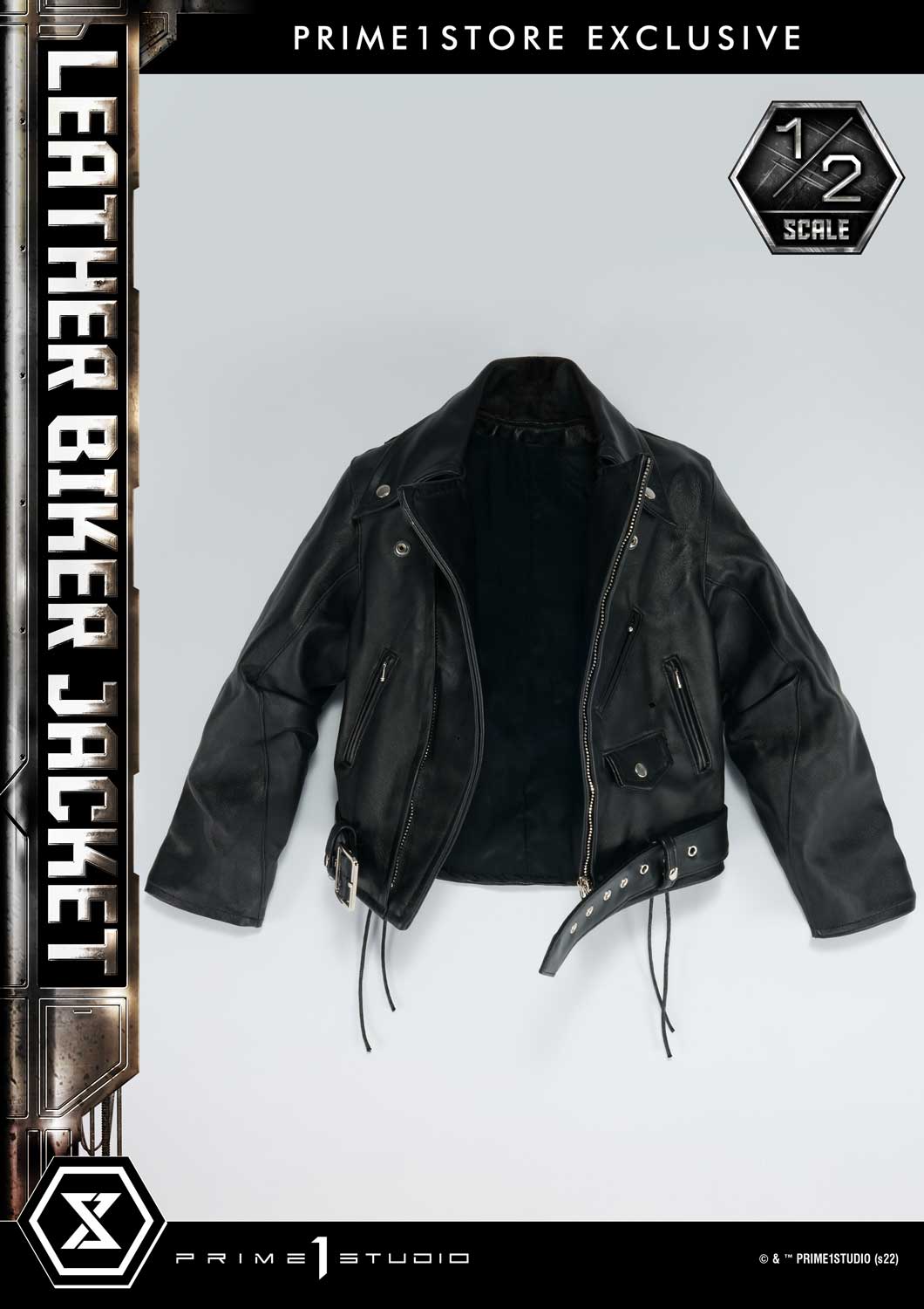Terminator Real Leather Biker Jacket 1/2 Scale Jacket - Comic Concepts