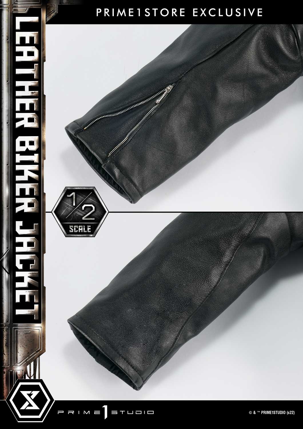 Terminator Real Leather Biker Jacket 1/2 Scale Jacket - Comic Concepts