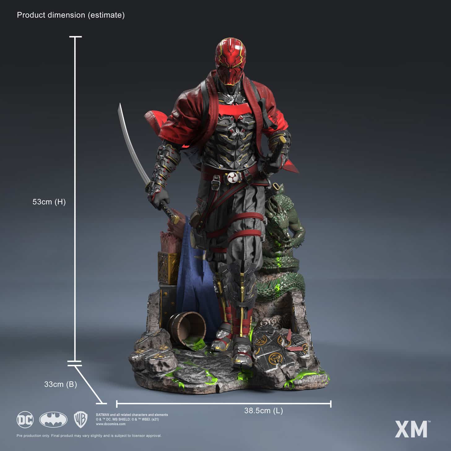 Samurai Series: Red Hood 1/4 Scale Statue - Comic Concepts