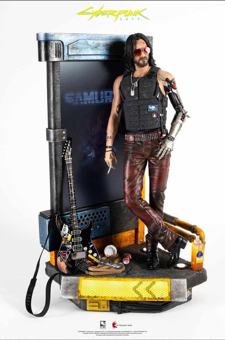 PureArts Johnny Silverhand Statue Cyberpunk 2077 Limited Collectible ...