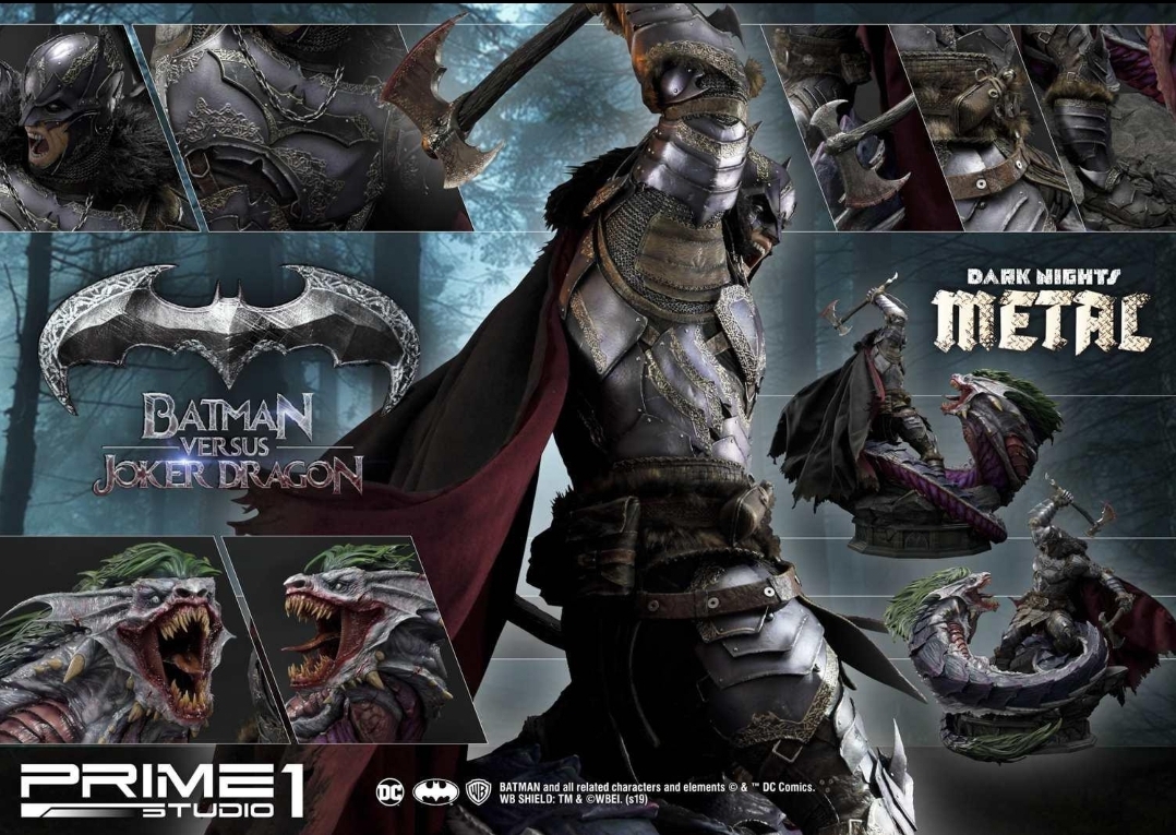 Batman VS Joker Dragon Statue - Comic Concepts