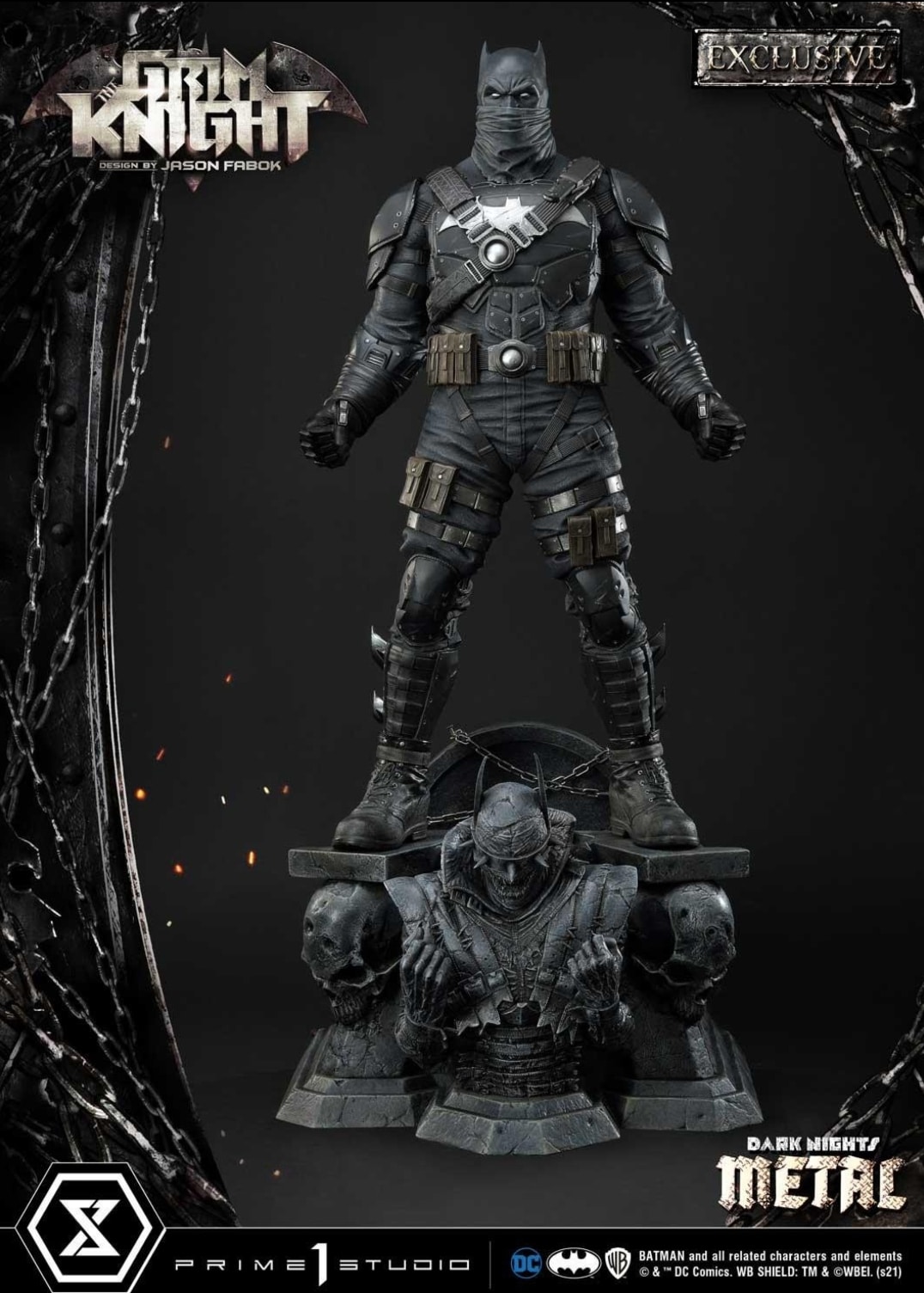 Prime 1 Studio Dark Nights Metal The Grim Knight Statue - Comic Concepts