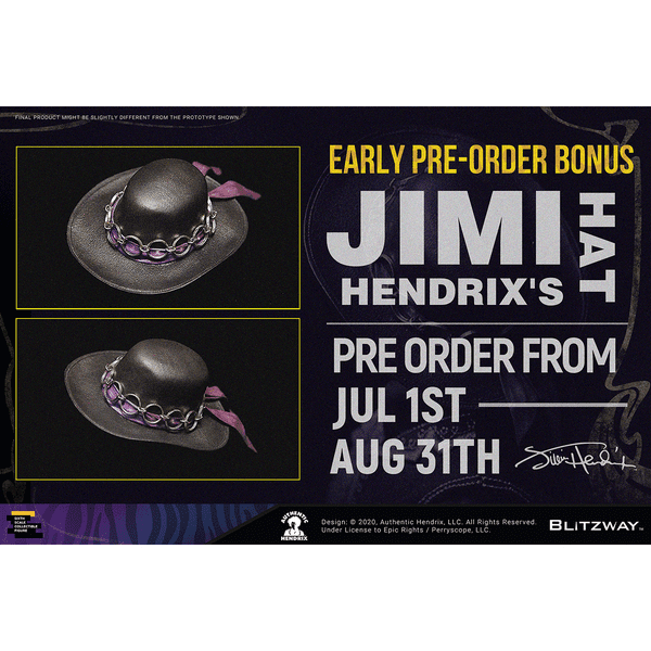 Jimi Hendrix Sixth Scale Figure - Comic Concepts