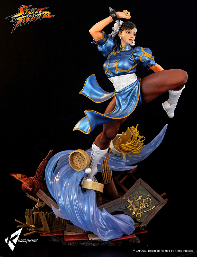 Kinetiquettes Chun-Li Artgerm Statue Diorama Concept Street Fighter V ...