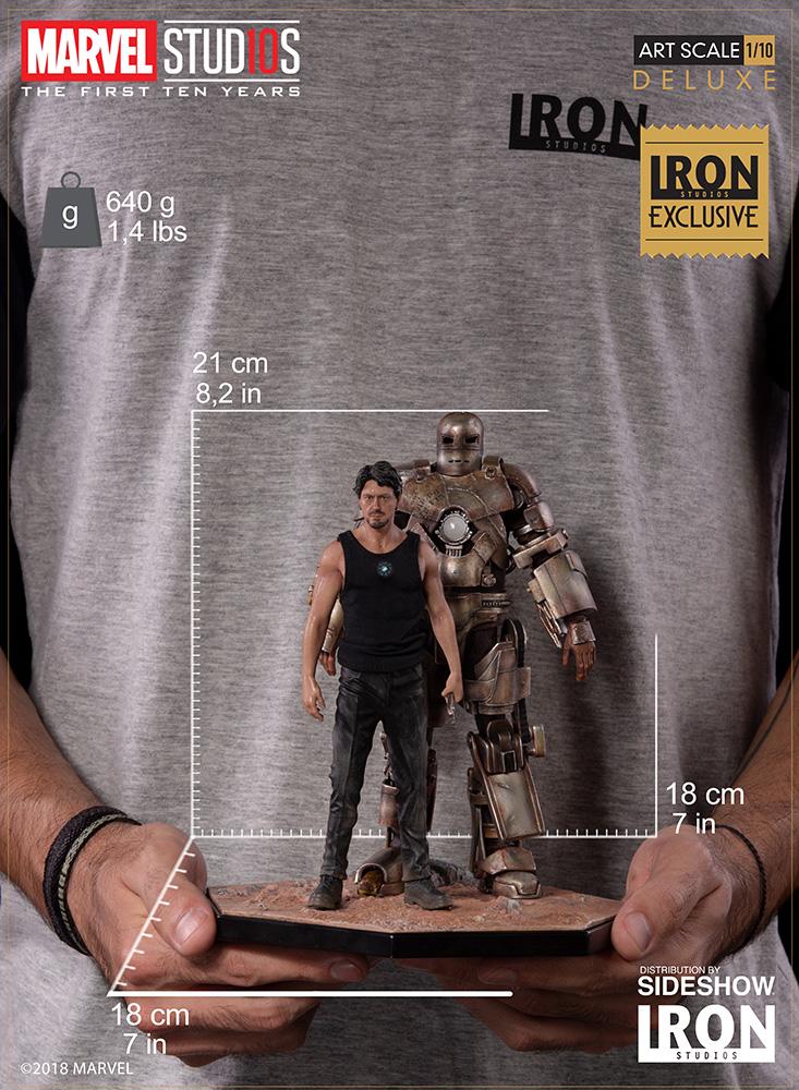 Tony Stark and Iron Man Mark I Statue (Con Exclusive) - Comic Concepts