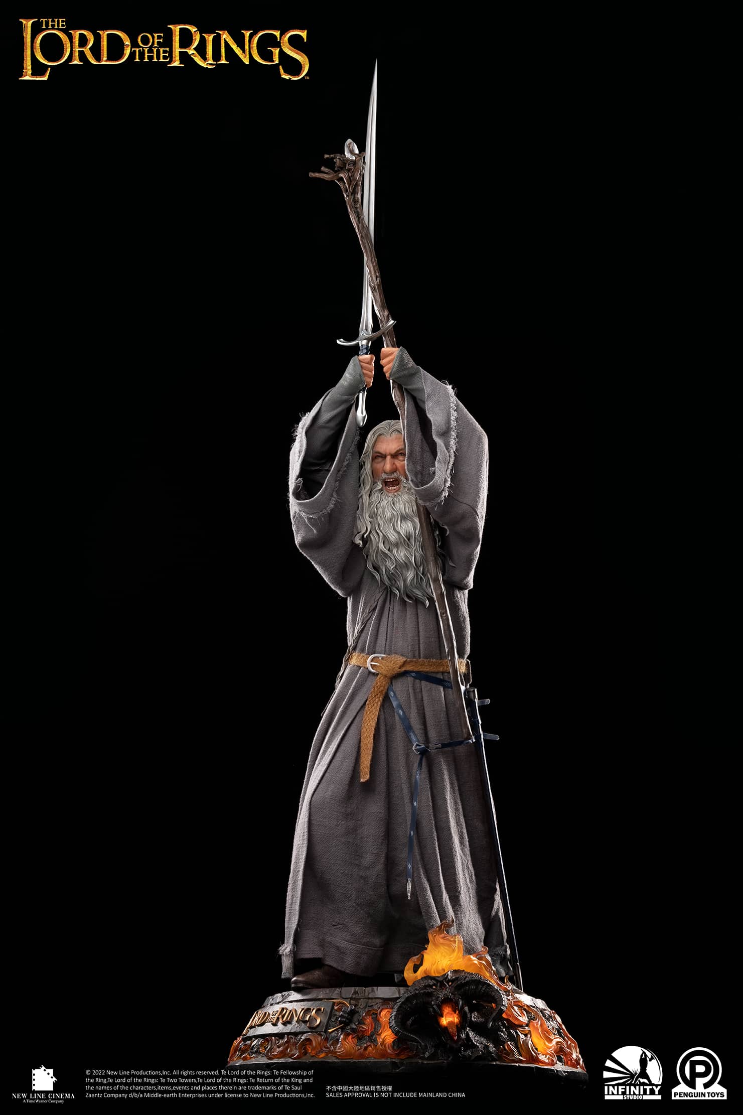 Infinity Studio Gandalf The Grey Statue 1:2 Scale Lord Of The Rings ...