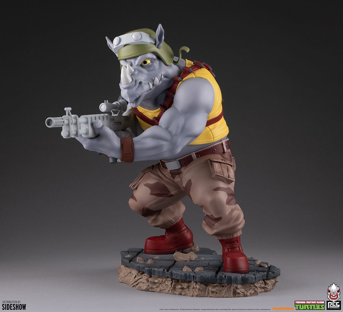 Teenage Mutant Ninja Turtles: Rocksteady 1/4 Scale Statue - Comic Concepts