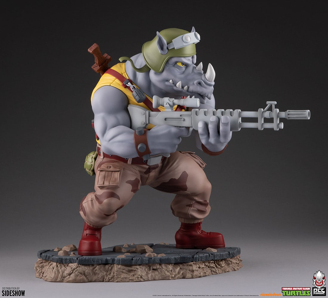 Teenage Mutant Ninja Turtles: Rocksteady 1/4 Scale Statue - Comic Concepts