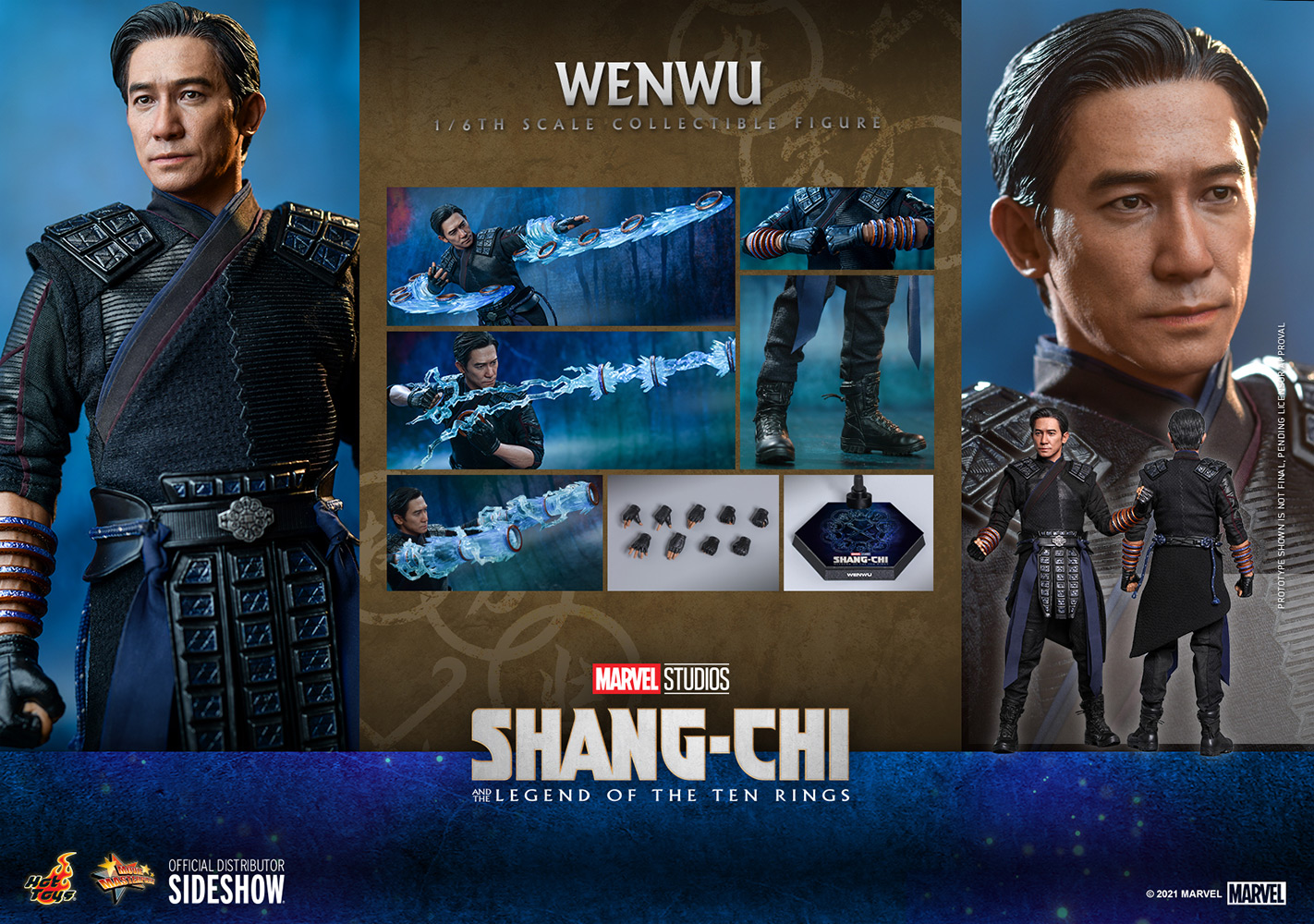 Hot Toys Wenwu Figure Shang-Chi and the Legend of the Ten Ring Sixth ...