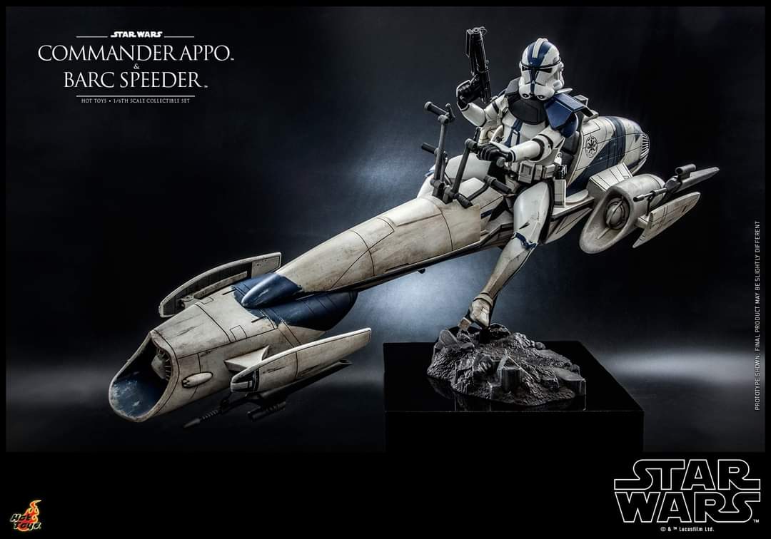 Star Wars : Commander Appo and Barc Speeder 1/6 Scale Figure Set ...