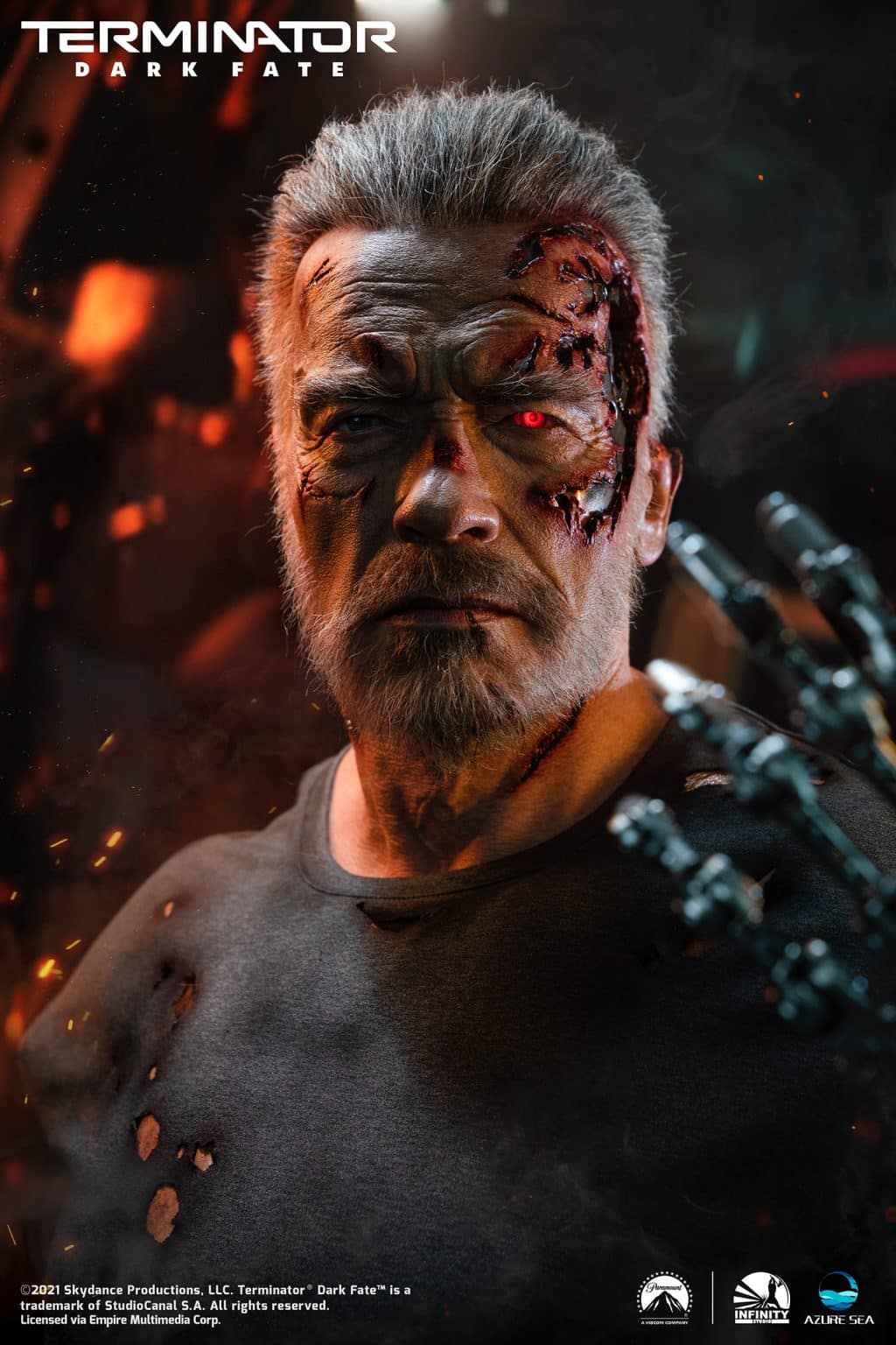 Infinity Studio Terminator Dark Fate T-800 Life-Size Bust - Comic Concepts