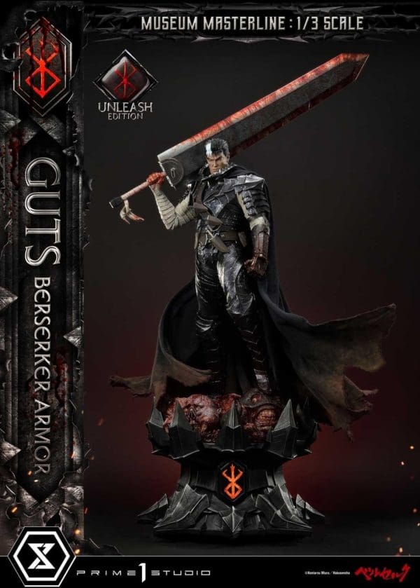 Prime 1 Studio Guts Berserker Armor Statue BERSERK 1/3 Scale Unleashed Edition - Comic Concepts
