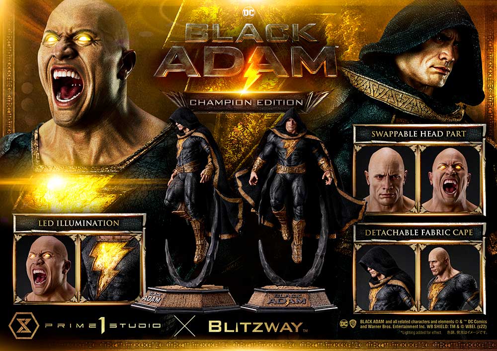 Prime 1 Studio Black Adam Statue Champion Edition - Comic Concepts