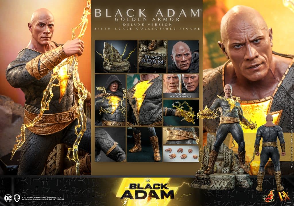 Black Adam Golden Armor Sixth Scale Figure Deluxe – Comic Concepts