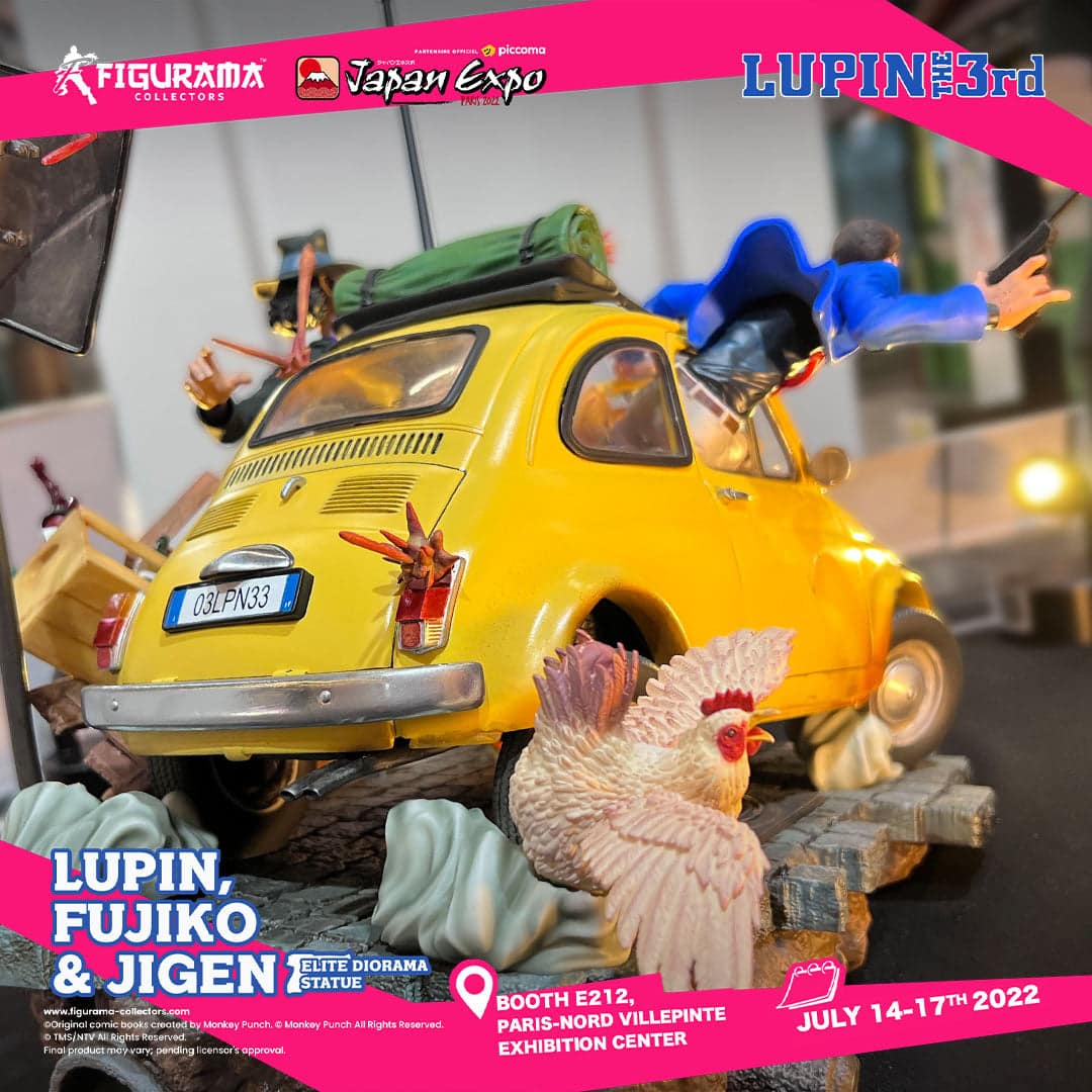 Lupin The 3rd Lupin, Jigen, And Fujiko Statue Elite Diorama - Comic ...