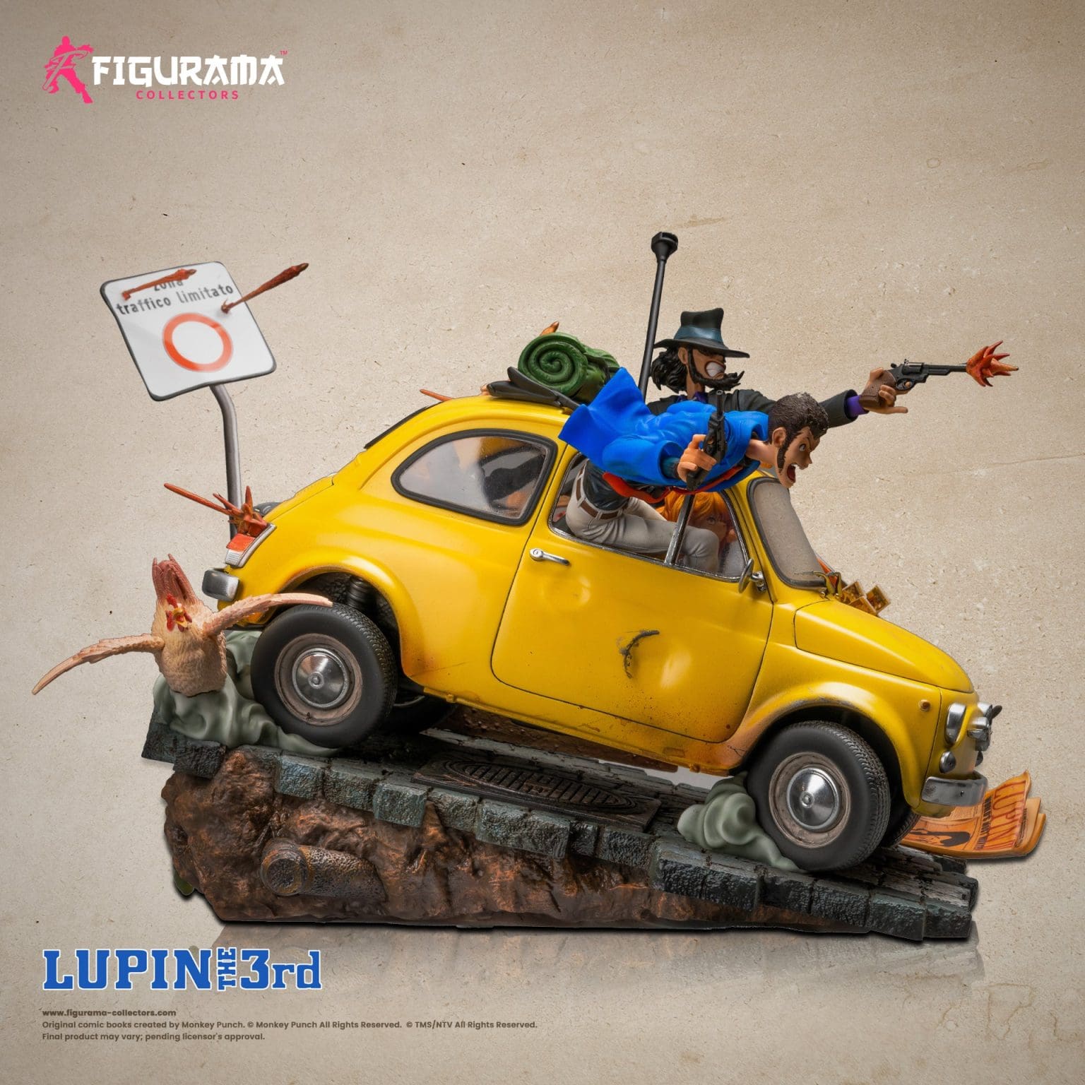 Lupin The 3rd Lupin, Jigen, And Fujiko Statue Elite Diorama - Comic ...