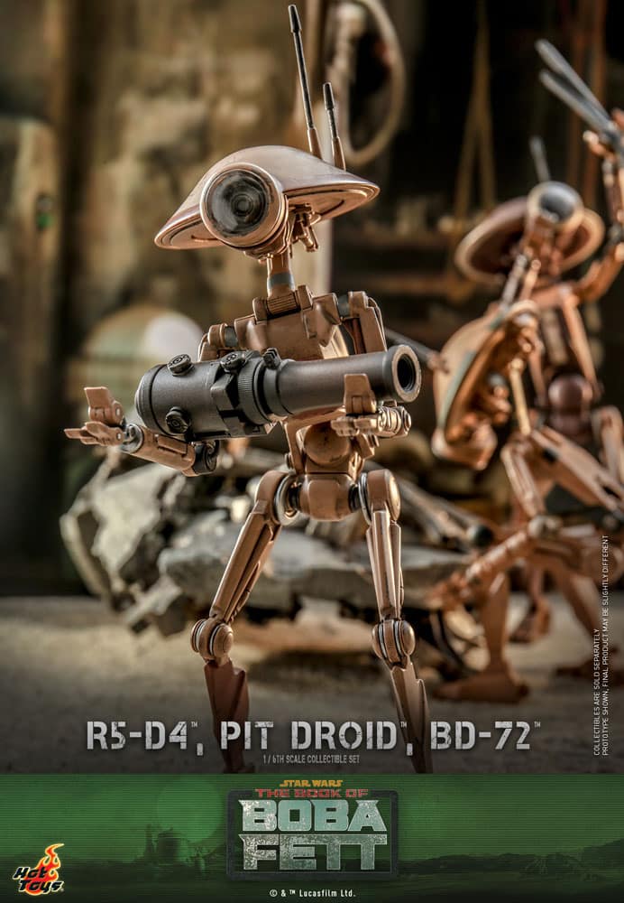 Star Wars R5-D4, Pit Droid, and BD-72 Sixth Scale Figure Set - Comic ...