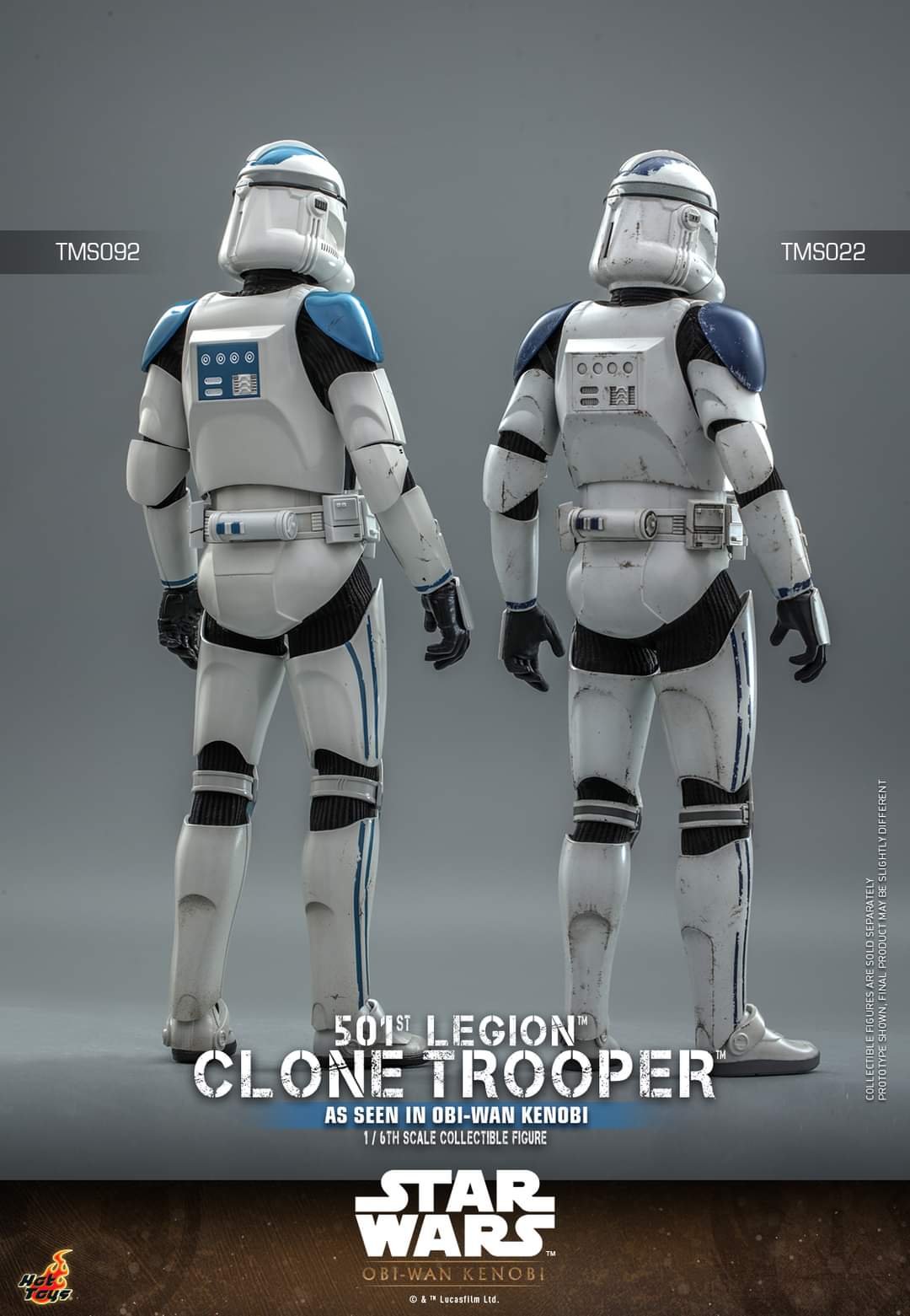 Obi-wan Kenobi 501st Legion Clone Trooper Collectible Figure - Comic ...