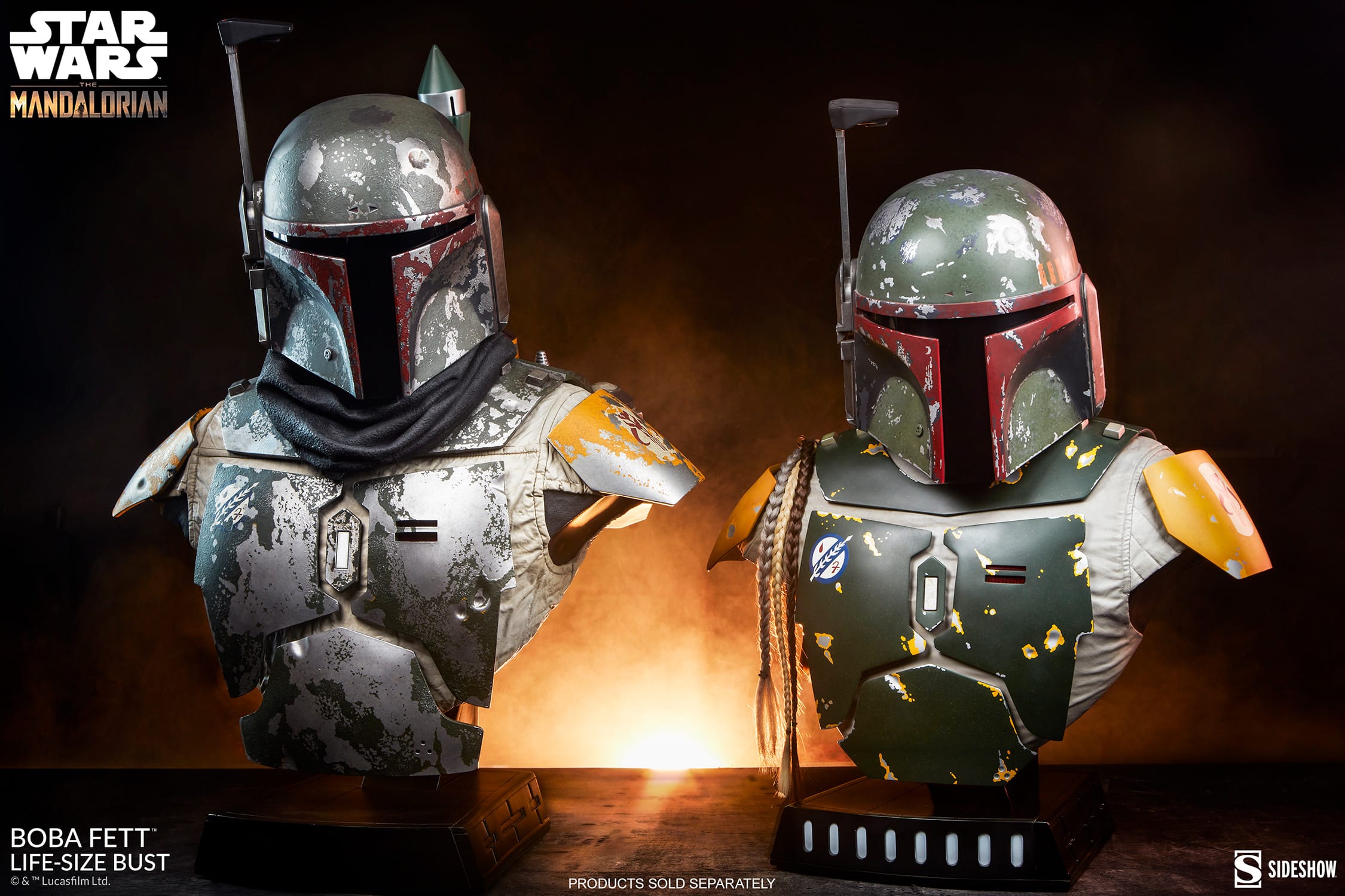The Mandalorian Boba Fett Life-Size Bust - Comic Concepts