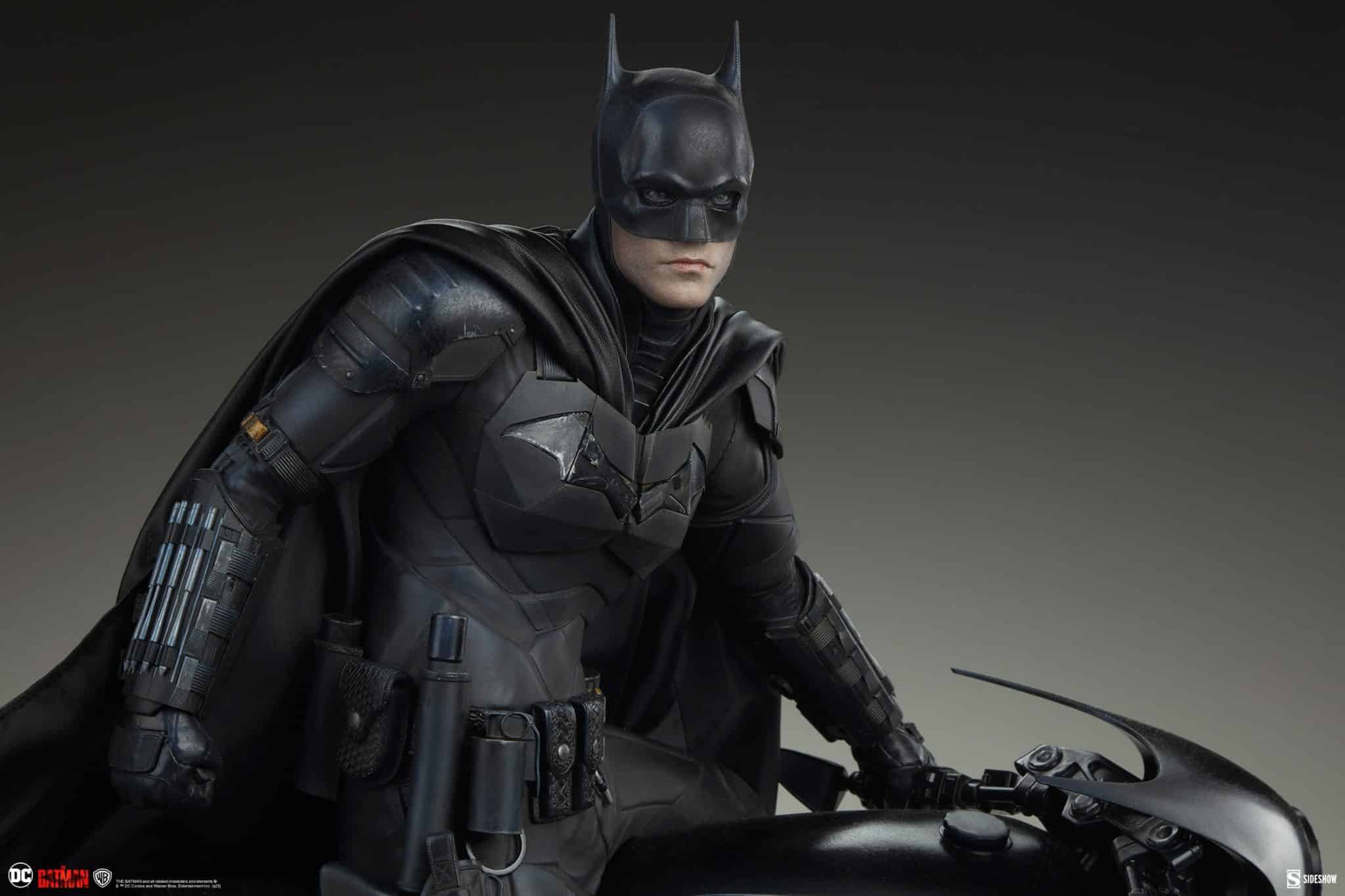 The Batman Premium Format Figure On Bike Limited Edition - Comic Concepts