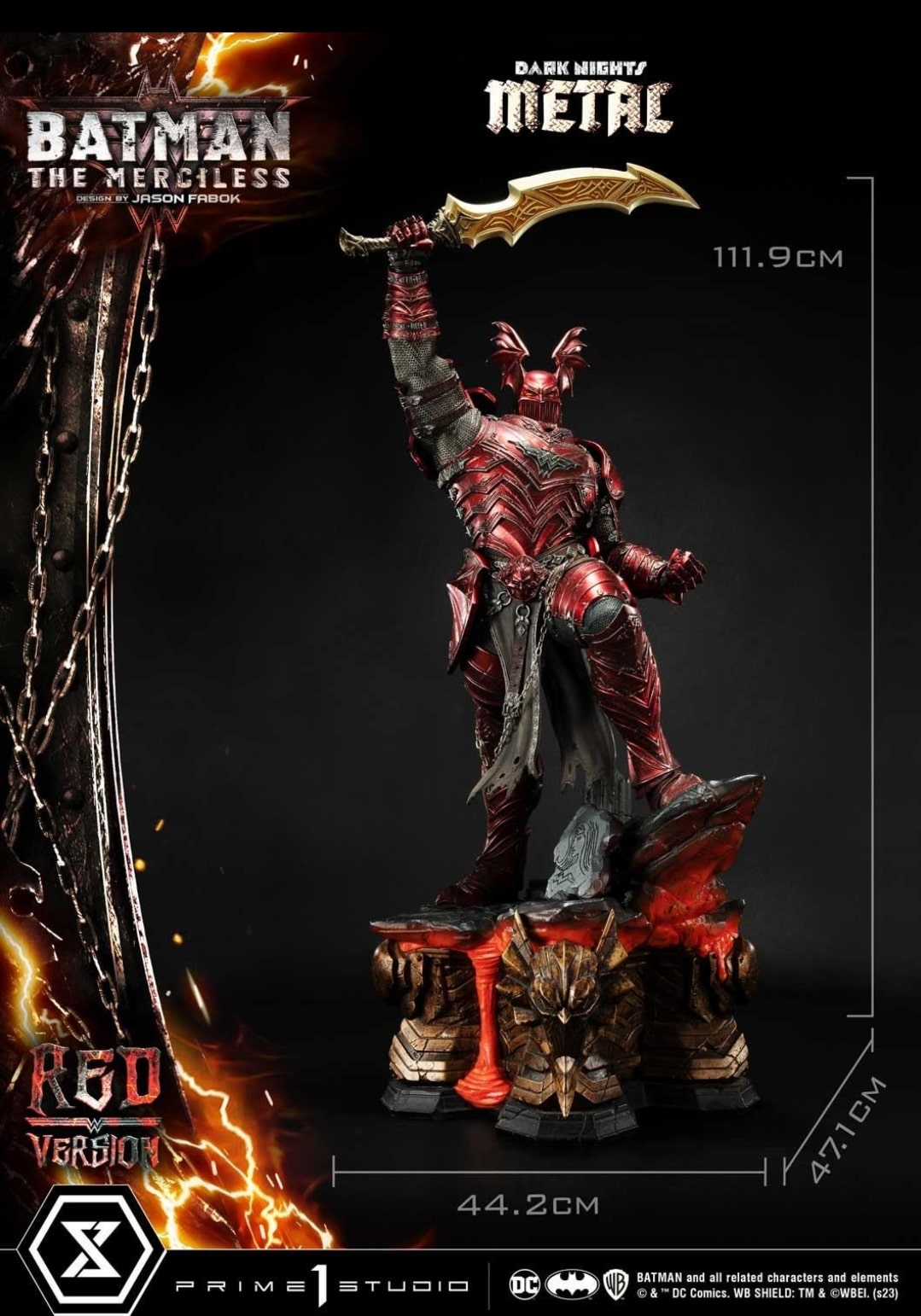 The Merciless Statue Red Variant - Comic Concepts