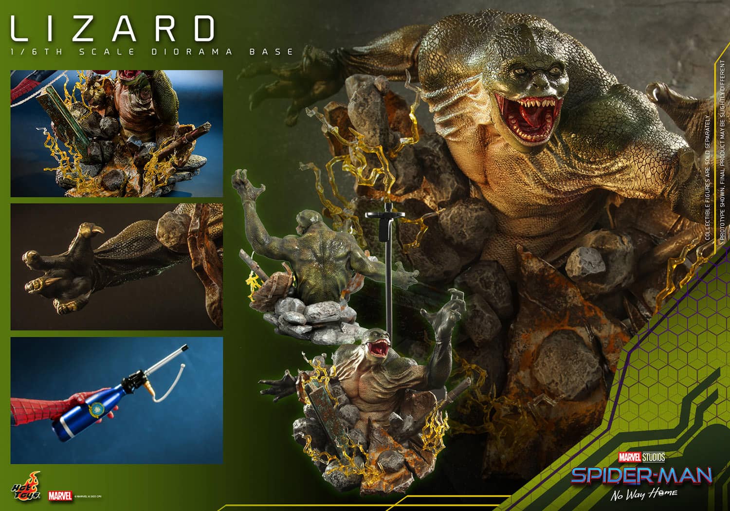 Hot Toys The Amazing Spider-Man Lizard Diorama Base - Comic Concepts