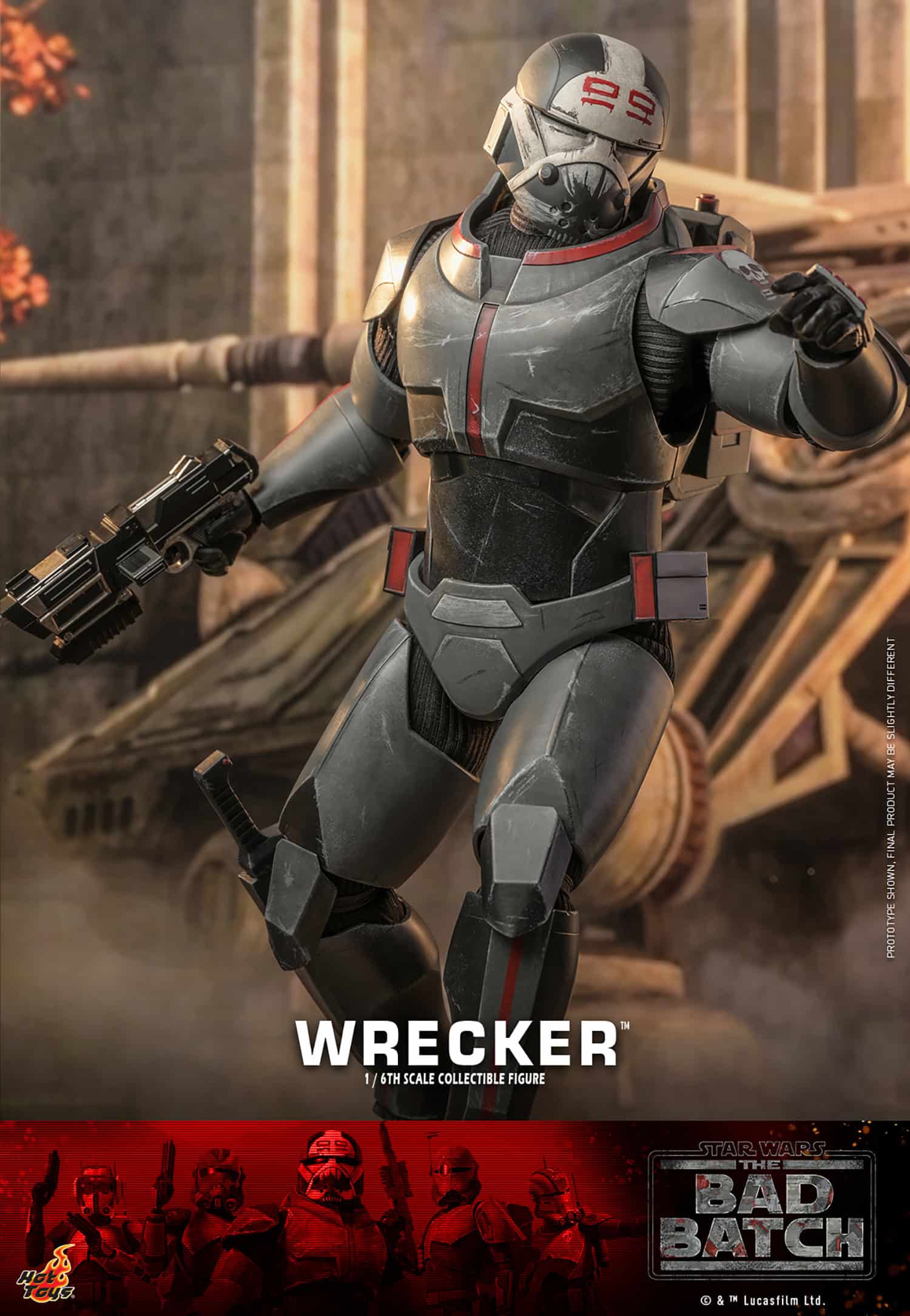 The Bad Batch Wrecker Figure Limited Sixth Scale - Comic Concepts