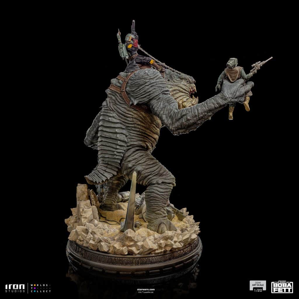 Iron Studios Boba Fett and Rancor Statue Limited Star Wars Collectible ...
