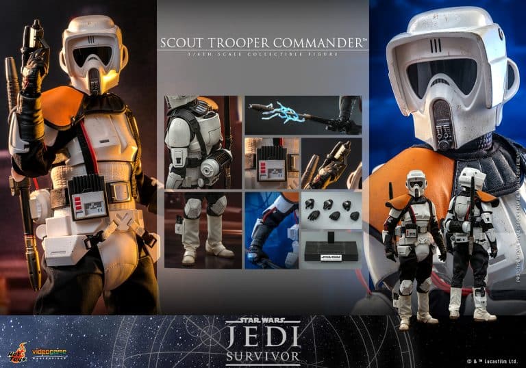Hot Toys Scout Trooper Commander Figure Star Wars Sixth Scale Limited ...