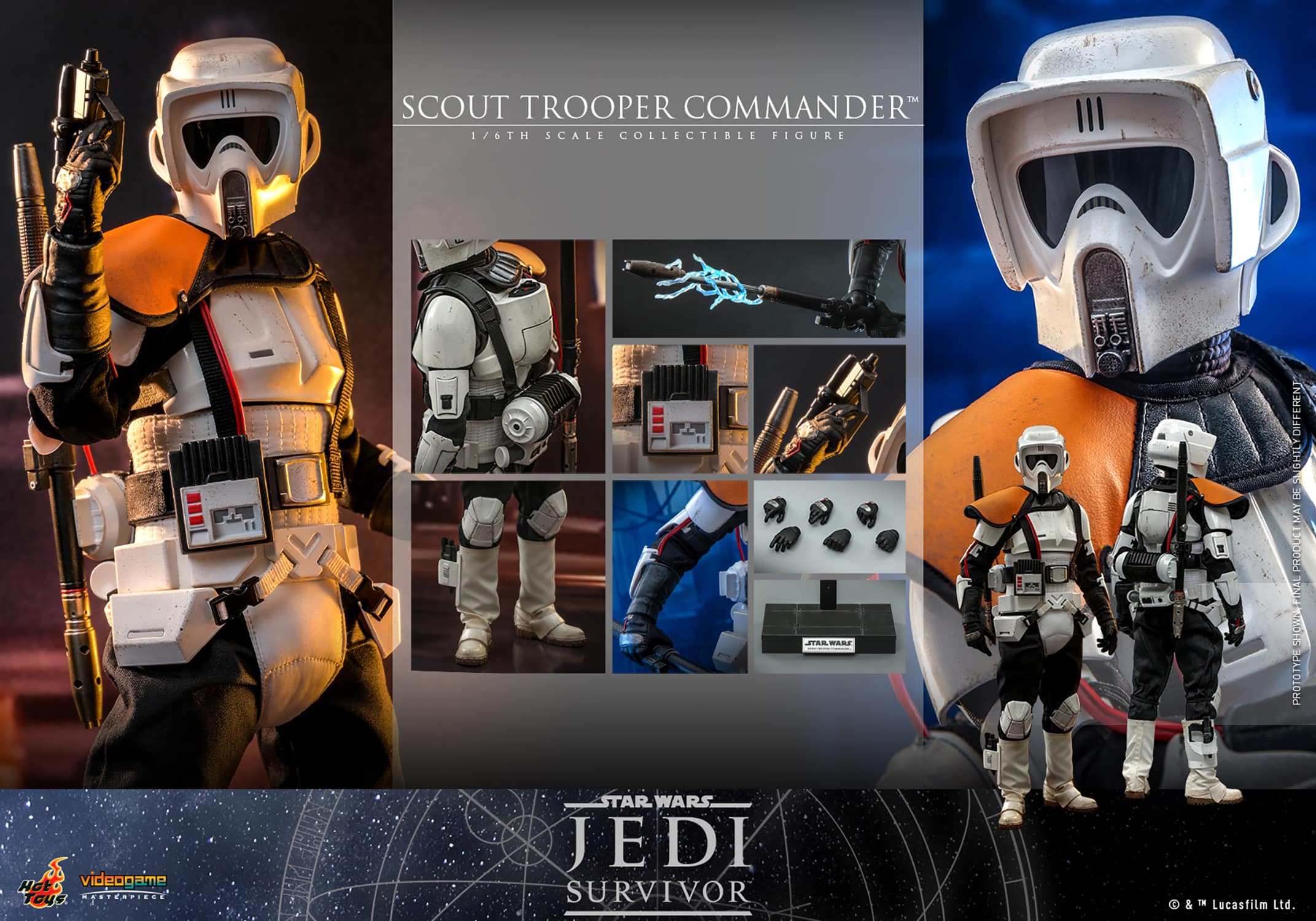 Hot Toys Scout Trooper Commander Figure Star Wars Sixth Scale Limited ...