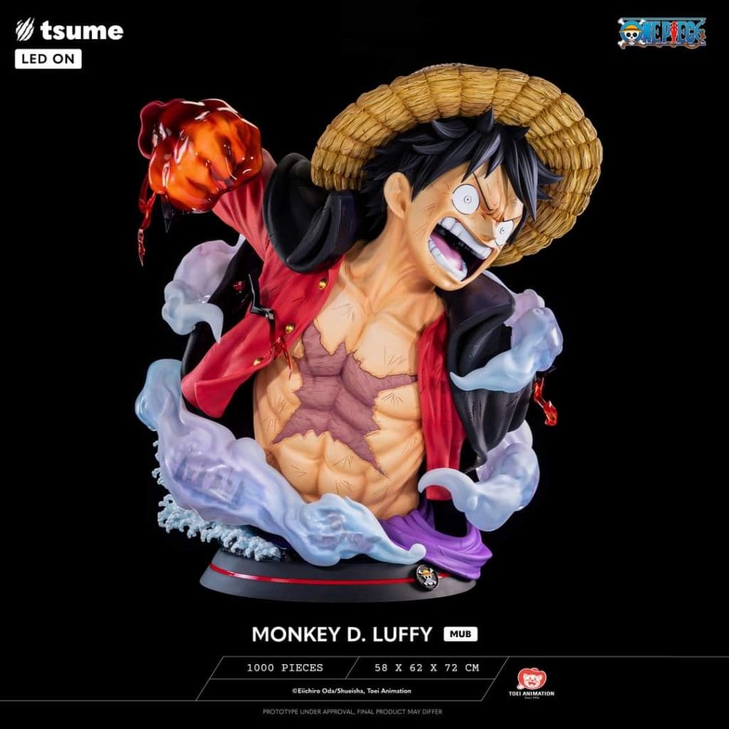 Tsume Monkey D. Luffy Bust One Piece Limited Edition M.U.B. Collectible ...