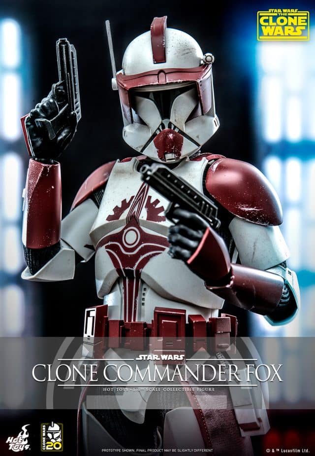 Hot Toys Clone Commander Fox Figure Star Wars The Clone Wars Sixth Scale Limited Collectible ...
