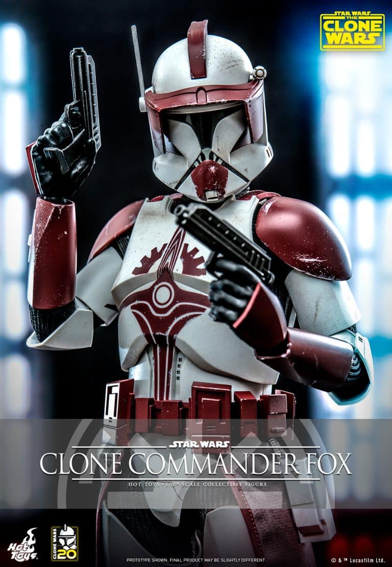 Hot Toys Clone Commander Fox Figure Star Wars The Clone Wars Sixth ...