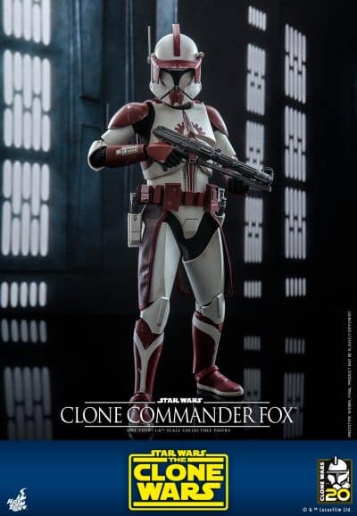 Hot Toys Clone Commander Fox Figure Star Wars The Clone Wars Sixth ...
