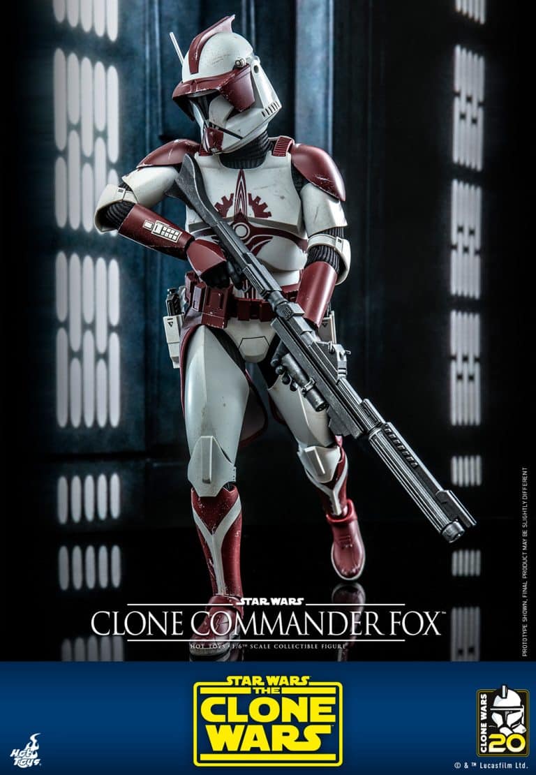 Hot Toys Clone Commander Fox Figure Star Wars The Clone Wars Sixth ...