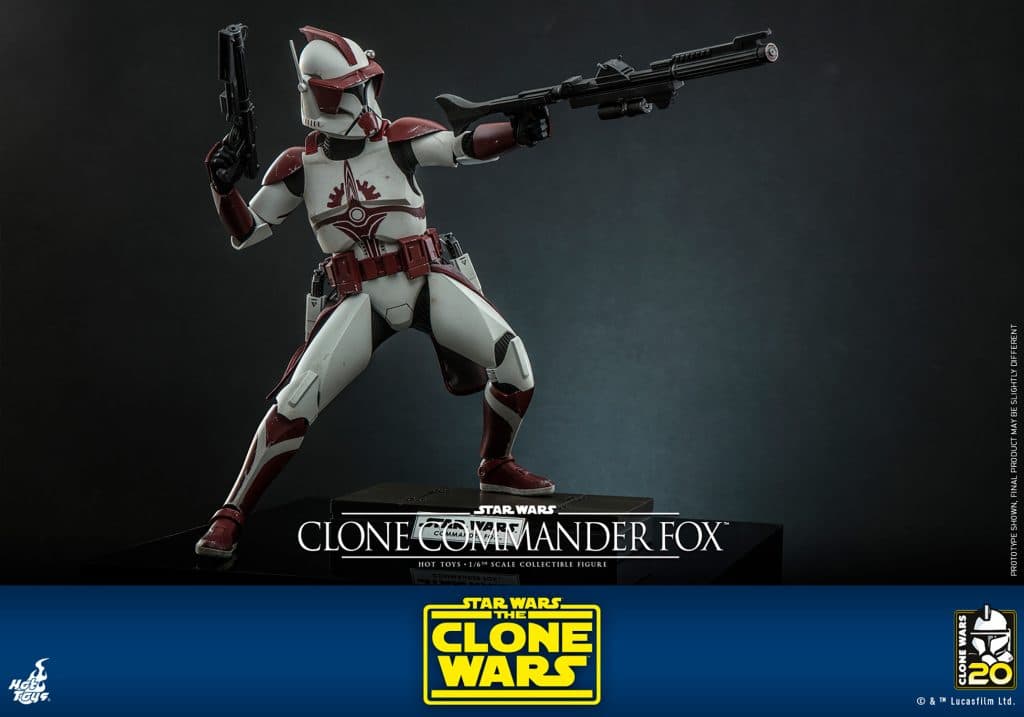 Hot Toys Clone Commander Fox Figure Star Wars The Clone Wars Sixth ...