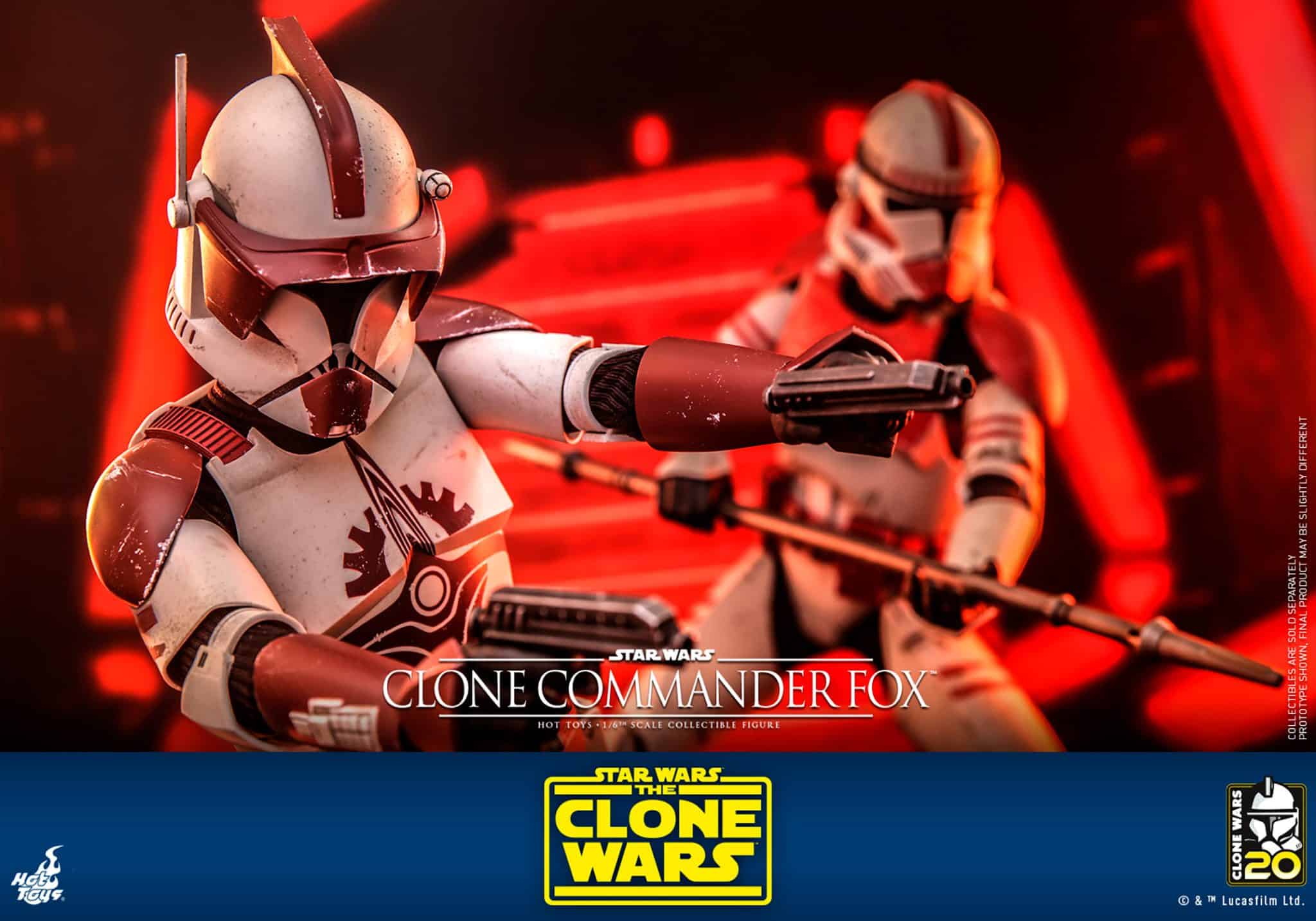 Hot Toys Clone Commander Fox Figure Star Wars The Clone Wars Sixth ...