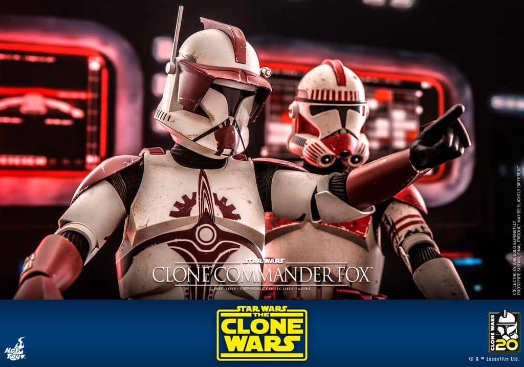 Hot Toys Clone Commander Fox Figure Star Wars The Clone Wars Sixth ...
