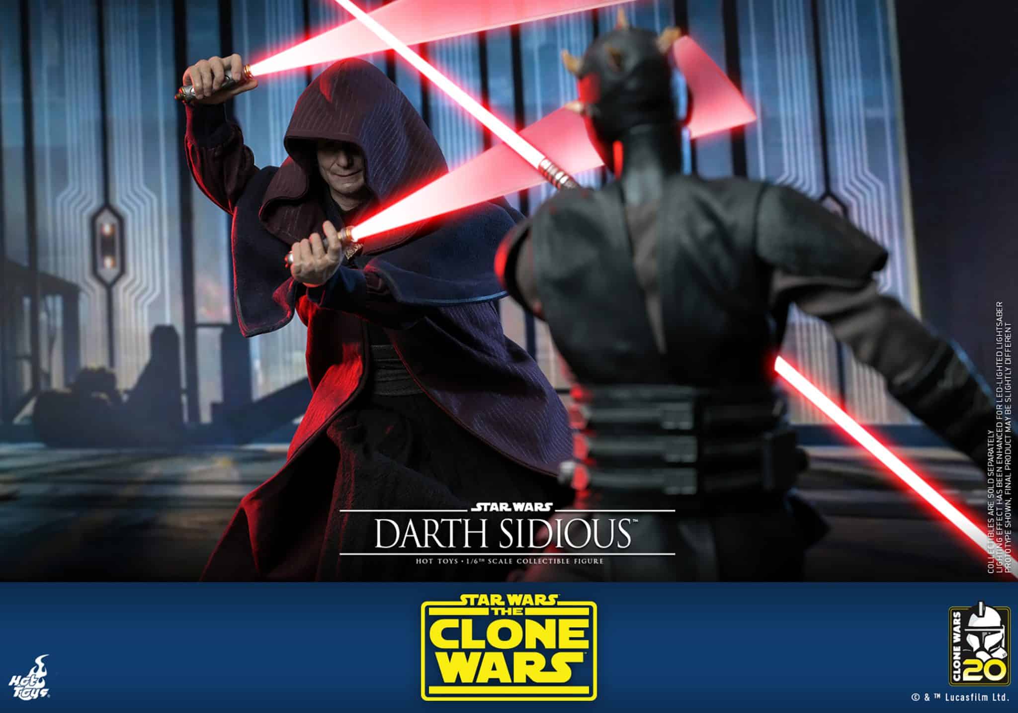 Hot Toys Darth Sidious Figure Star Wars Sixth Scale Limited Collectible ...