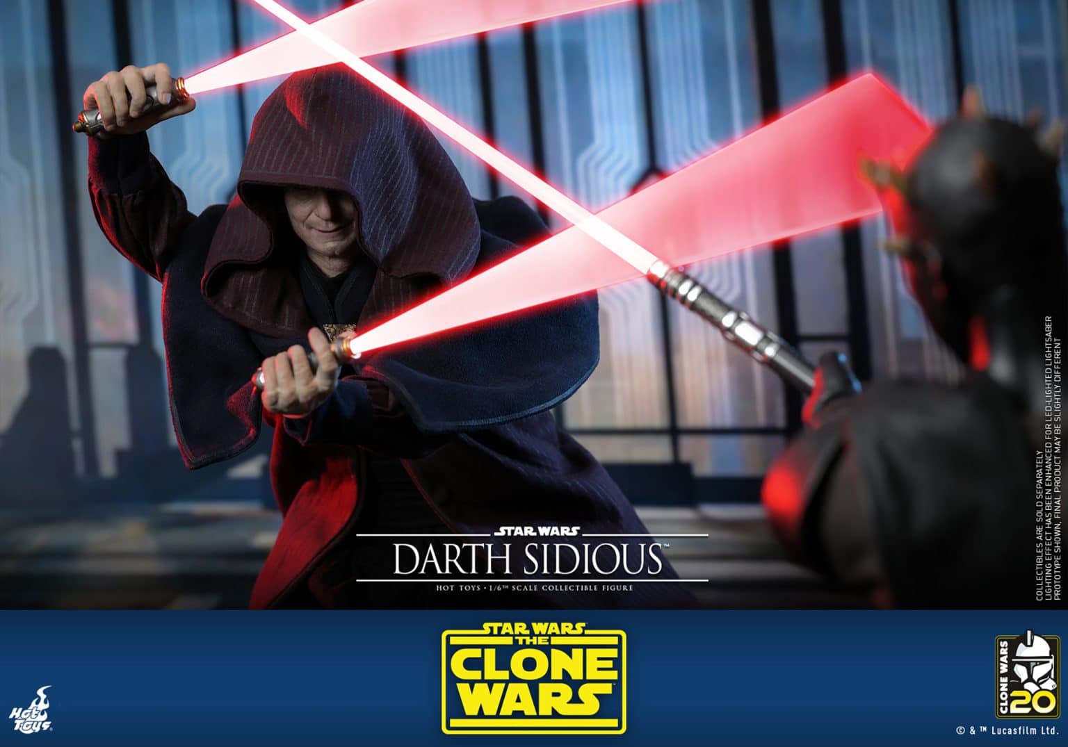 Hot Toys Darth Sidious Figure Star Wars Sixth Scale Limited Collectible ...