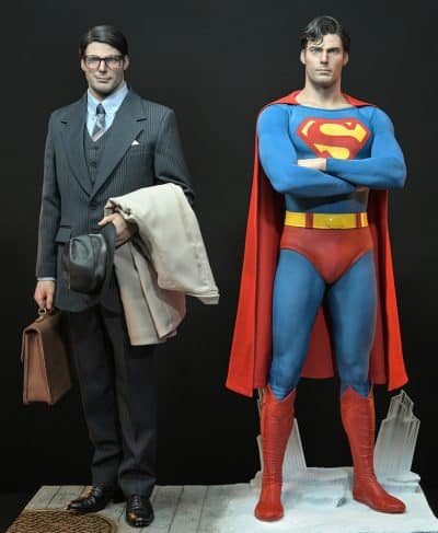 JND Superman And Clark Kent Christopher Reeve Statue Dual Version 1:3 ...